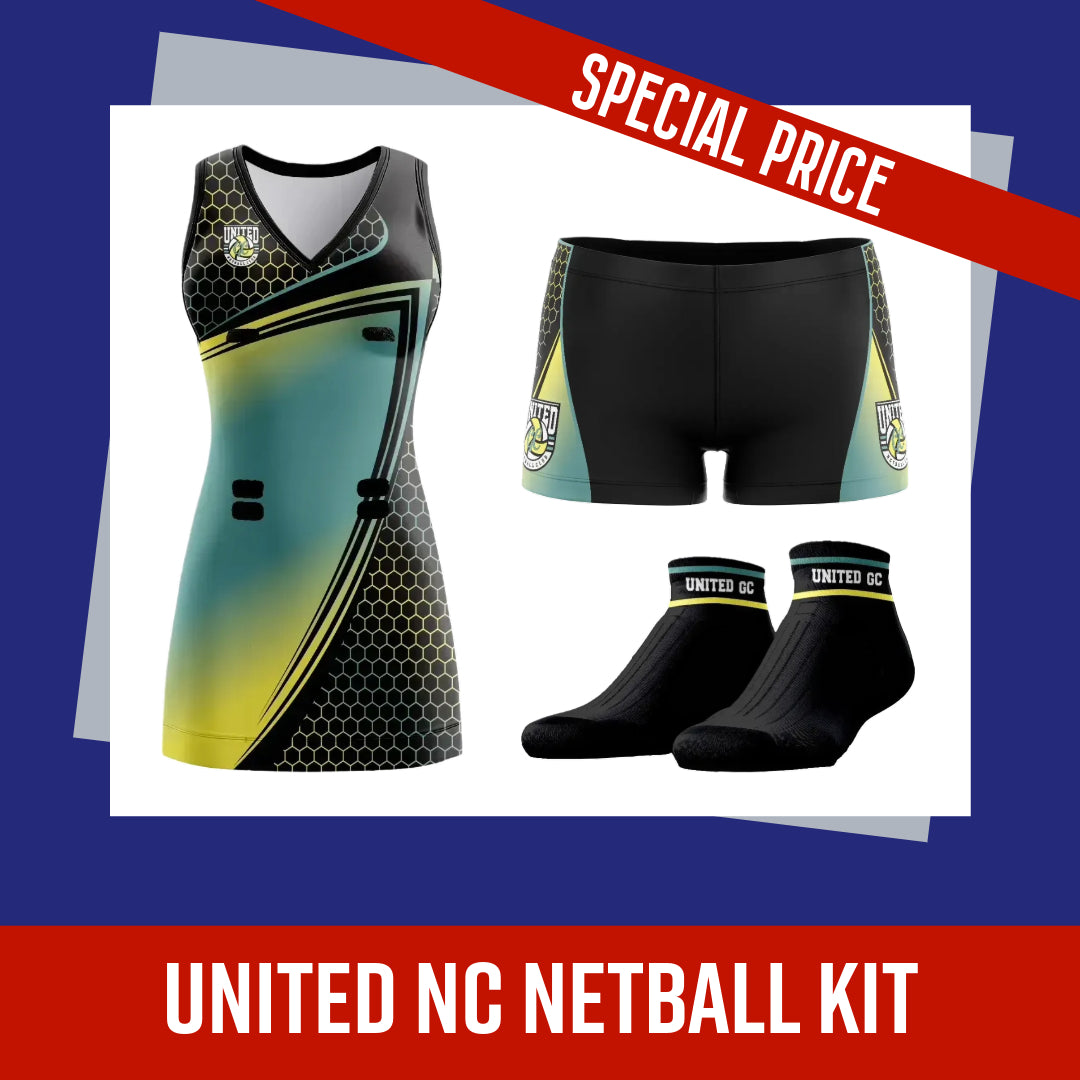 United GC Netball Kit – Team Merch Sportswear